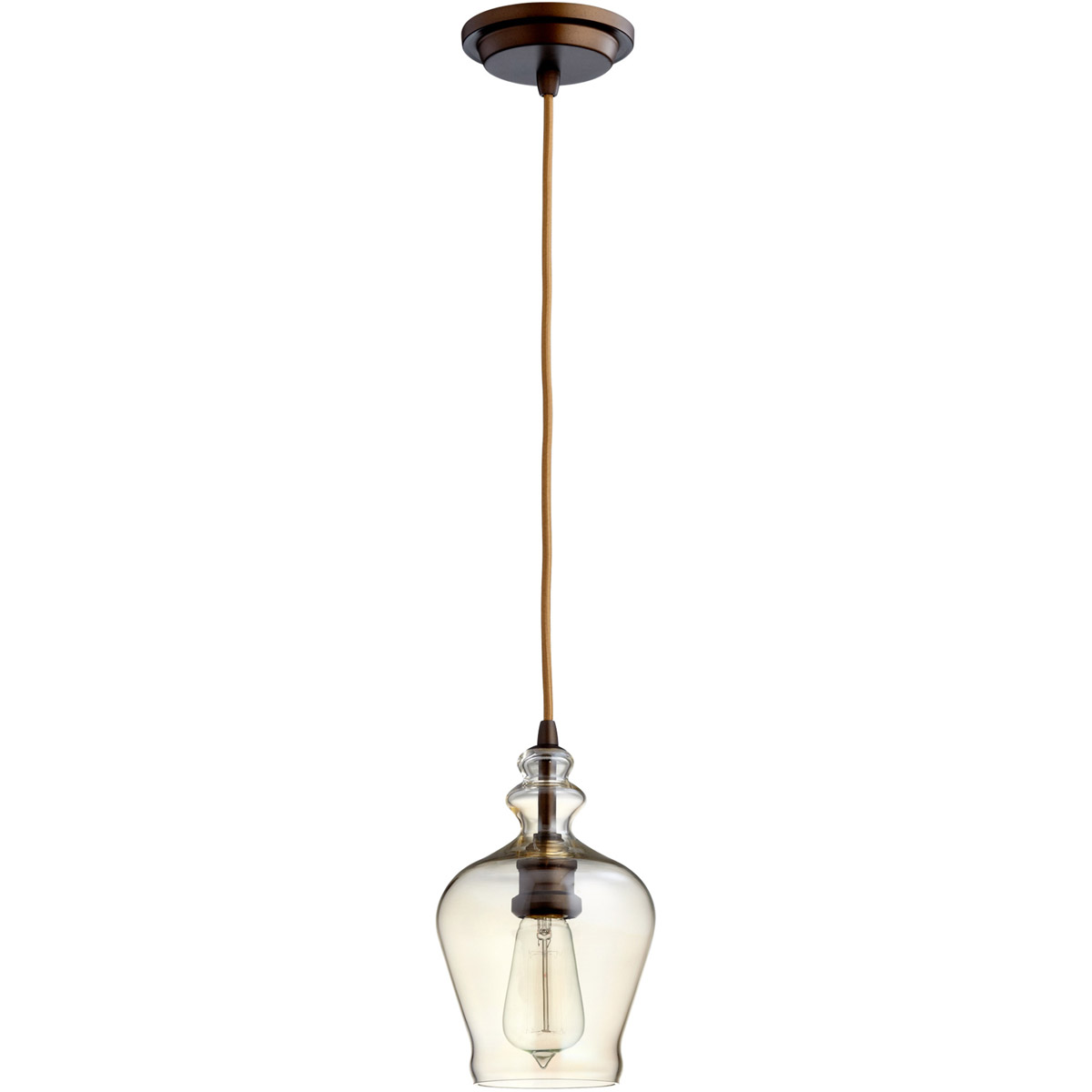 Cyan Design 06062 Calista 1 Light 6 inch Oiled Bronze Pendant Ceiling Light