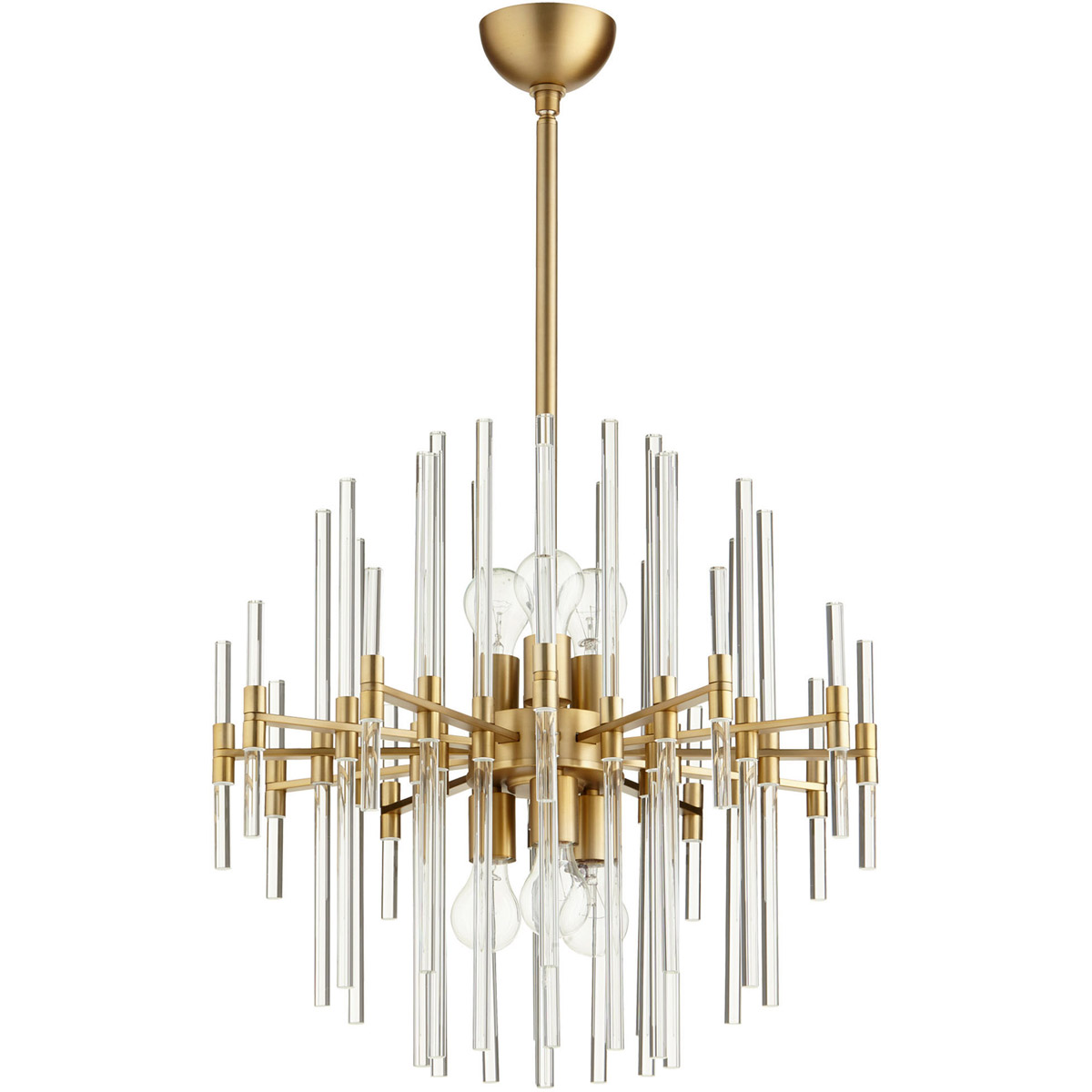 Cyan Design 09223 Quebec 6 Light 23 inch Aged Brass Pendant Ceiling ...