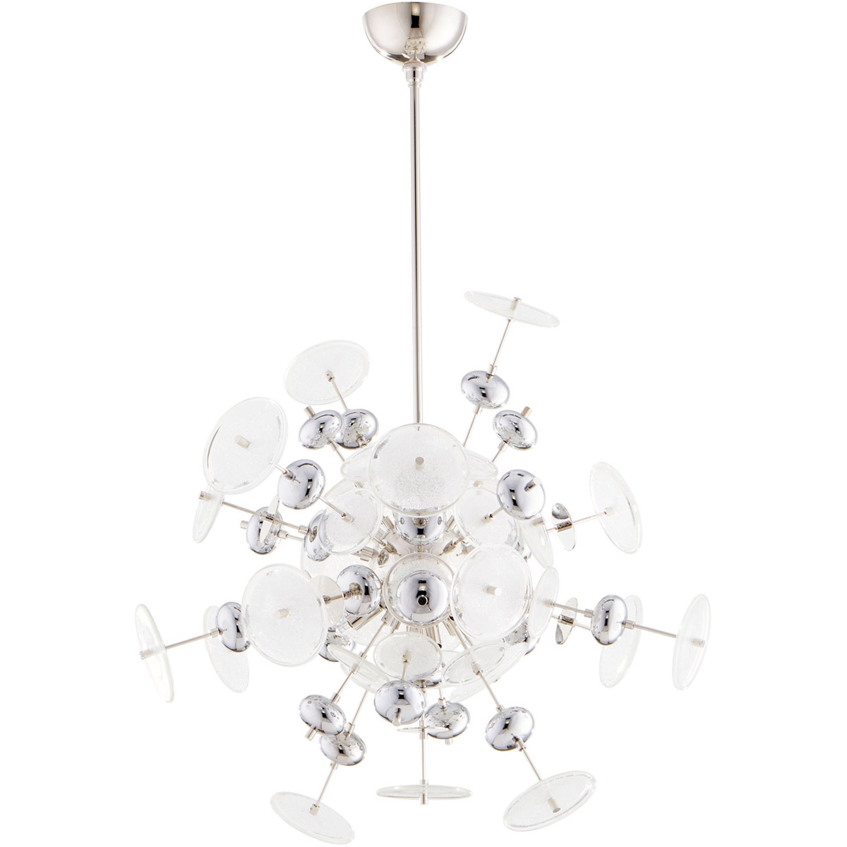 Cyan Design 09681 Avi 10 Light 25.25 inch Polished Nickel Pendant ...