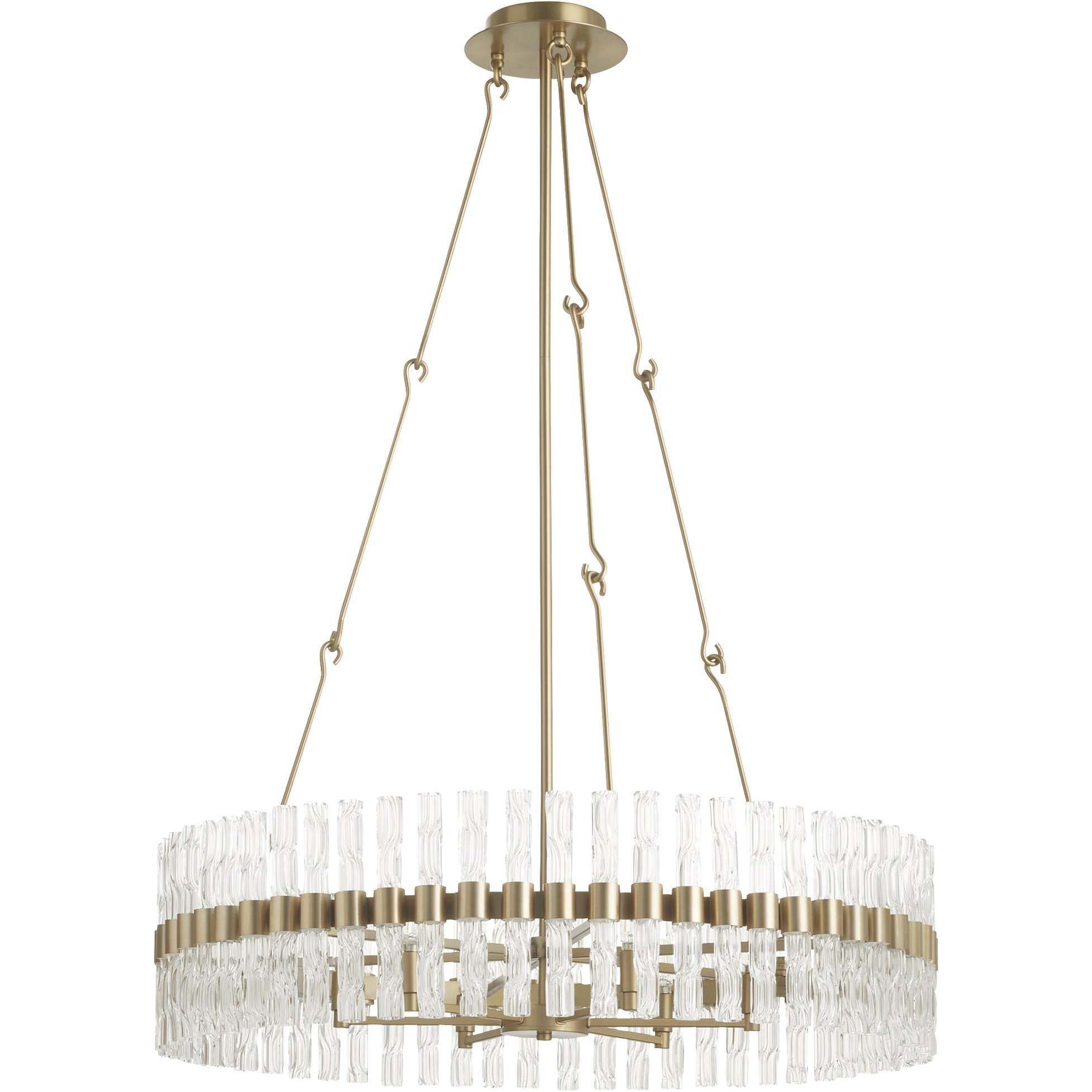Cyan Design 11627 Nobel 6 Light 35.5 inch Aged Brass Chandelier Ceiling ...