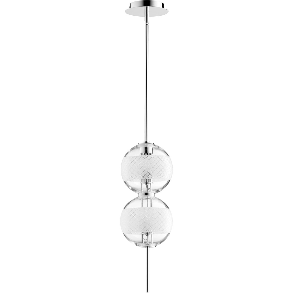 Cyan Design 10050 Peloton 2 Light 7 inch Polished Nickel Pendant ...